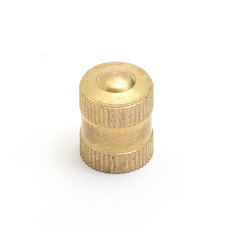Valve Stem Cap 24 Oldschool flat brass, 2,99