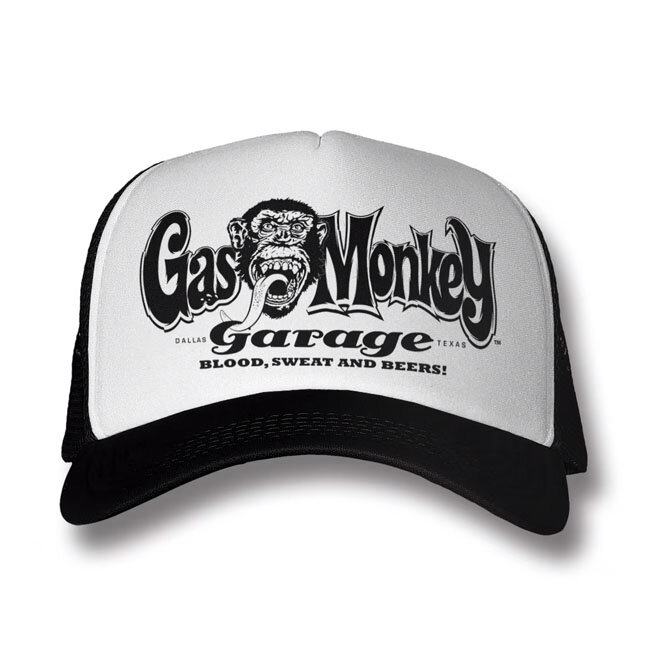 Gas Monkey Garage Trucker Cap Mesh weiß schwarz, 29,95