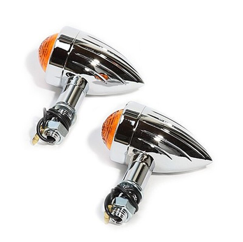 Bullet Turnsignals Grooved for Harley Motorcycle or Custombike, 32,95